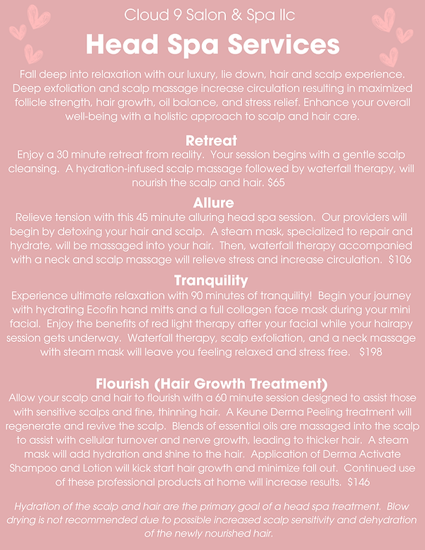 PRICING | cloud9salonnspa